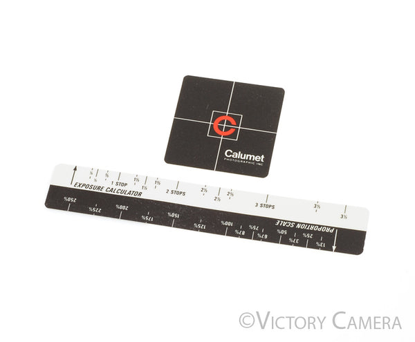Calumet 4x5 View Camera Bellows Exposure Calculator [MINT-]
