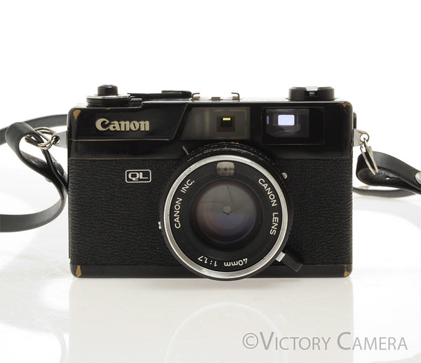 Canon Canonet QL 17 QL-17 Black Rangefinder Camera w/ 40mm f1.7 Lens