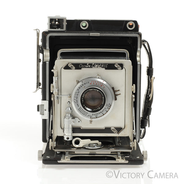 Graflex Crown Graphic 4x5 View Camera w/ 127mm f4.7 Ektar Lens [EXC]