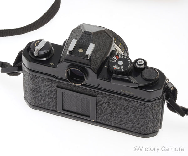 Nikon FM Black 35mm Film Camera w/ 50mm f1.8 AI-s Lens [EXC]