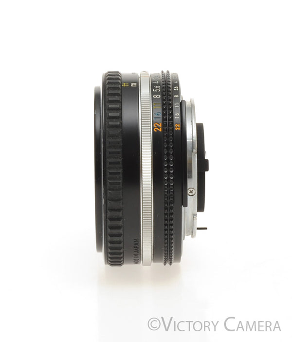 Nikon Nikkor 50mm F1.8 AI-S Lens -Japan Only Pancake Version- [EXC]