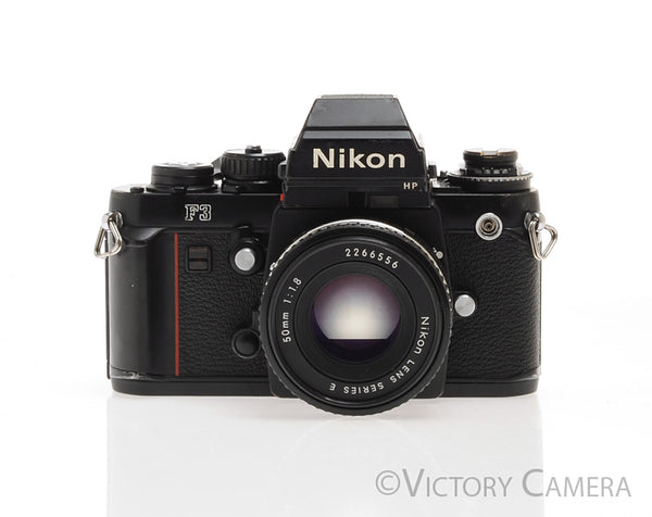 Nikon F3HP F3 HP 35mm Film Camera w/ Nikon 50mm f1.8 AI-S Lens [EXC-]