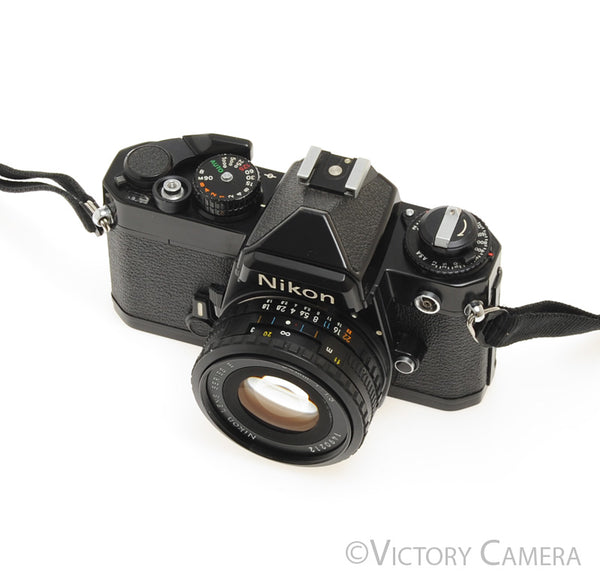 Nikon FE Black 35mm Film Camera with 50mm F1.8 AI-S Lens [EXC]