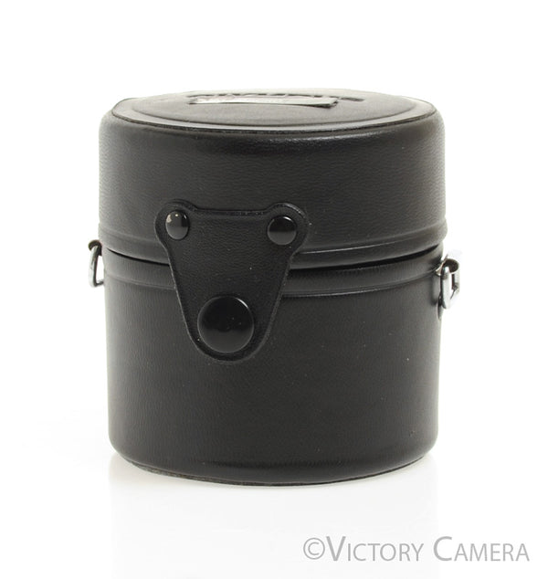Olympus Genuine OM 50 f3.5 Macro Hard Leather Lens Case [EXC]
