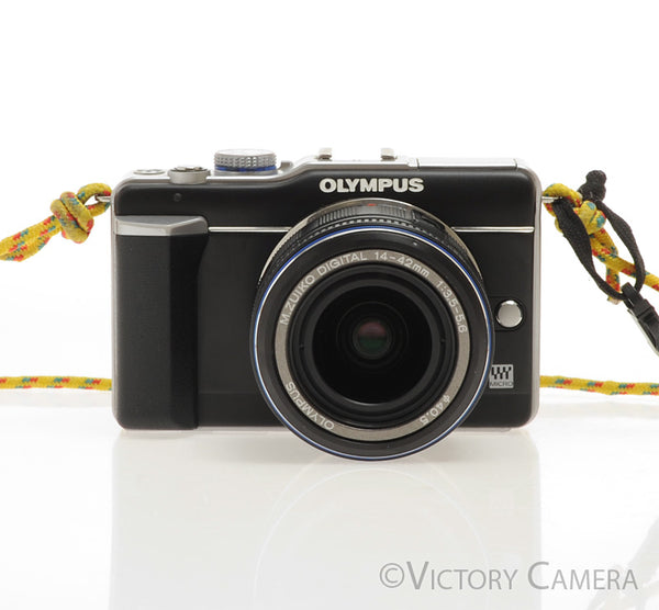 Olympus E-PL1 12.3MP Mirrorless Micro 4/3 Camera w/ 14-42mm Lens [EXC]