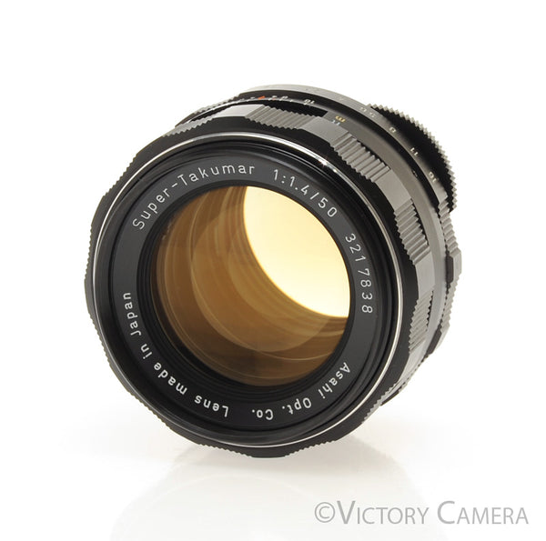 Pentax Super-Takumar 50mm F1.4 M42 Screw Mount Thorium Glass Lens [EXC