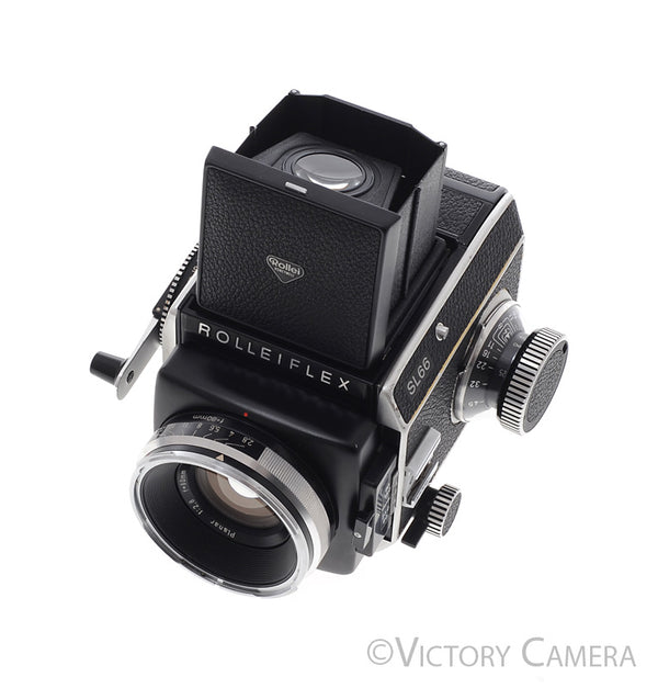 Rollei Rolleiflex SL66 6x6 Camera Zeiss 80mm f2.8 Lens WLF 120 Back [E