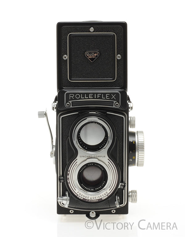 Rollei Rolleiflex T TLR Medium Format Film Camera w/ Zeiss 75mm f3.5
