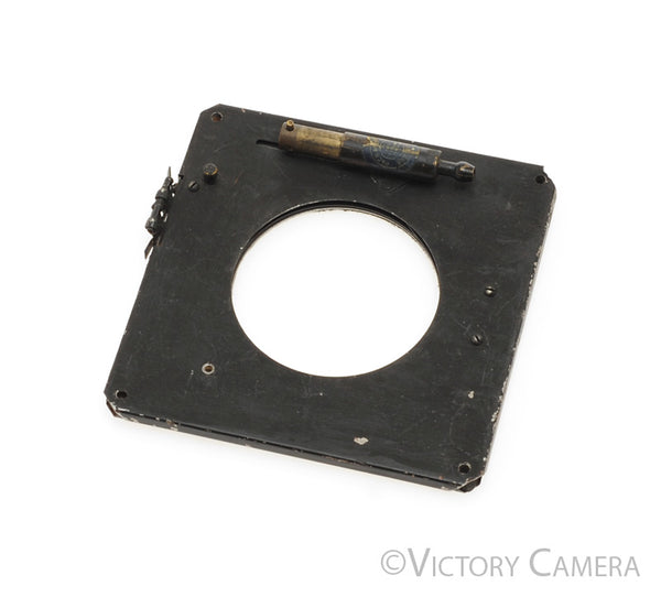 Packard? Pneumatic Shutter Large Format 2 3/4" Diameter 5"x5" Board