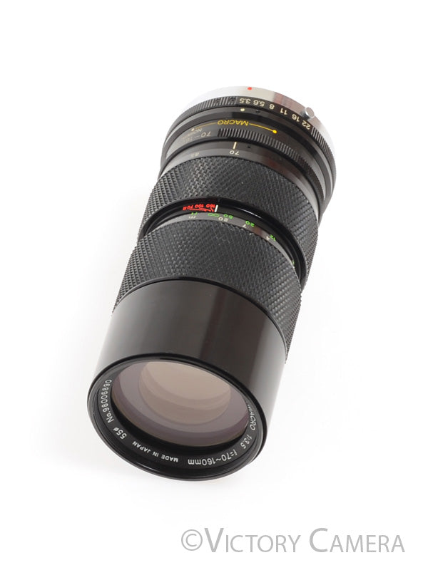 Soligor C/D 70-160mm f3.5 Telephoto Zoom Lens for Olympus OM [EXC+]