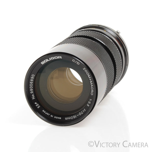 Soligor C/D 70-160mm f3.5 Telephoto Zoom Lens for Olympus OM [EXC+]