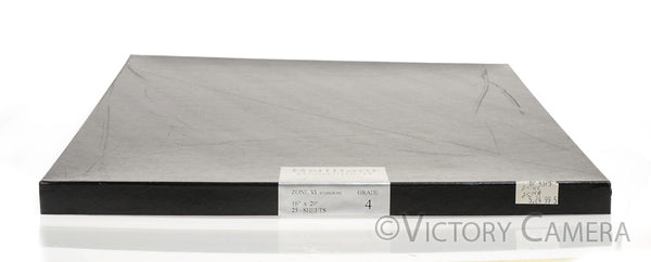Zone VI Brilliant 25 Sheet 16x20 Grade 4 Photo Paper -Sealed, Cold Sto